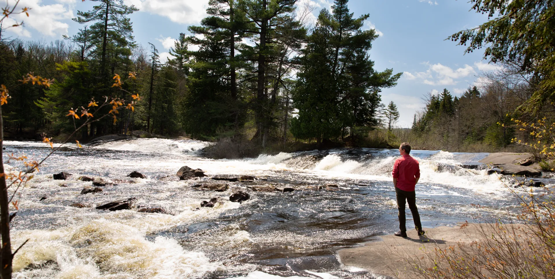 Bog River & Bog River Falls - Upstream | Tupper Lake